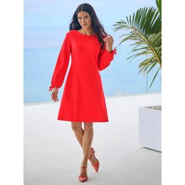Heine Damen Jerseykleid, Rot, Gr. 42, Shirtkleider, Material: Viskose