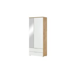 Primo Garderobenschrank Bent wei&szlig; Ma&szlig;e (cm): B: 84 H: 196 T: 40.0 &raquo; M&ouml;bel Kraft