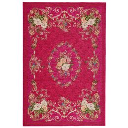 Theko Teppich, Rosa, Gr. 60x90 cm - rechteckig, Teppiche, Material: Polyester