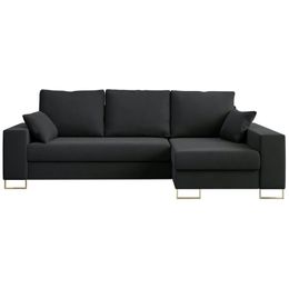 Ecksofa mit Schlaffunktion Dorain grau Ma&szlig;e (cm): B: 242 H: 85 Sofas > Sofas nach Material > Stoffsofas &raquo; Sofa DE