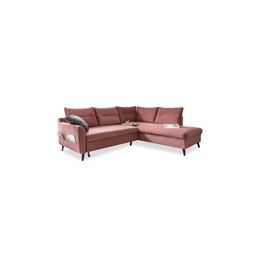 Miuform Ecksofa mit Schlaffunktion rosa/pink Ma&szlig;e (cm): B: 228 H: 90 Sofas > Sofas nach Material > Stoffsofas &raquo; Sofa DE