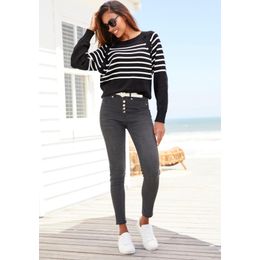 Lascana Damen H&uuml;ftg&uuml;rtel, Wei&szlig;, Gr. 100, G&uuml;rtel, Material: Leder