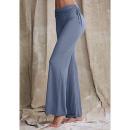 Lascana Damen Jazzpants, Blau, Gr. 40/42, Sommerhosen, Material: Polyester