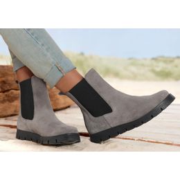 ELBSAND Stiefelette, Grau, Gr. 39, Damen, Stiefeletten, Material: Leder, vielseitig kombinierbar