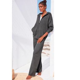 ELBSAND Damen Strickjacke, Grau, Gr. 32/34, Sweatjacken, Material: Viskose