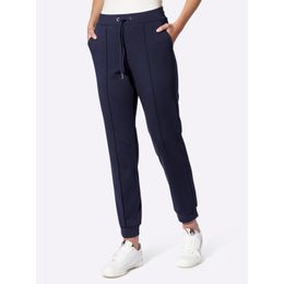 Heine Damen Schlupfhose, Blau, Gr. 36, 7/8-Hose, Material: Viskose