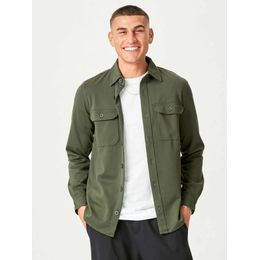 TEESHOPPEN Button Up Shirt ' Performance ' male size L Olive