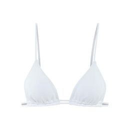 Triangel-Bikini-Top, Wei&szlig;, Gr. 44C/D, Copenhagen Studios, Damen, Triangel-Bikinis, Material: Polyamid, Elasthan