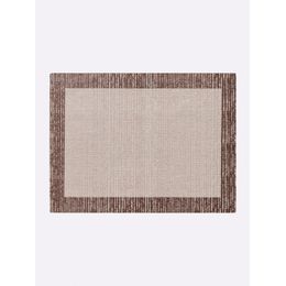 Salonloewe Fu&szlig;matte, Braun, Gr. 60x80 cm - rechteckig, Fu&szlig;matten, Material: Polyamid. R&uuml;ckseite: Latex