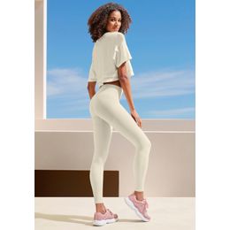 Lascana Damen Seamless Leggings, Braun, Gr. L (44/46), Hosen, Material: Polyamid