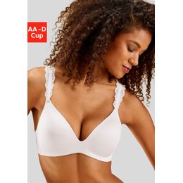Lascana Damen Push-up-BH, Natur, Gr. 70B, Push-Up-BHs, Material: Polyamid