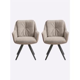 HEINE HOME Stuhl, Braun, Gr. H/B/T ca. 85/60/60 cm, Sessel & St&uuml;hle, Material: Metall