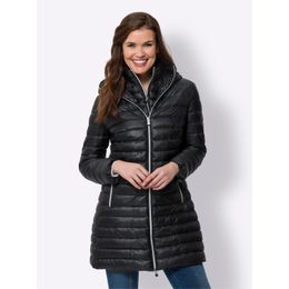 Heine Damen Steppjacke, Schwarz, Gr. 42, Steppjacken, Material: Polyester
