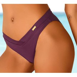 Lascana Damen Bikini-Hose, Rot, Gr. 42, Bikinihosen, Material: Polyamid