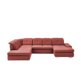 Kollektion Kraft Wohnlandschaft aus Mikrofaser Affair rot Ma&szlig;e (cm): B: 371 H: 100 T: 260.0 &raquo; M&ouml;bel Kraft