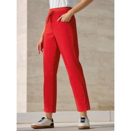 Heine Damen Jogg Pants, Rot, Gr. 38, 7/8-Hose, Material: Viskose