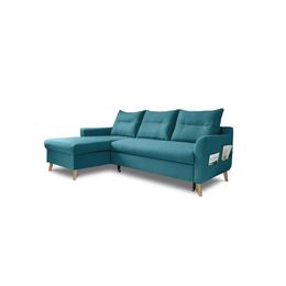Miuform Ecksofa mit Schlaffunktion Stylish Stan t&uuml;rkis/petrol Ma&szlig;e (cm): B: 224 H: 90 Sofas > Sofas nach Material > Stoffsofas &raquo; Sofa DE
