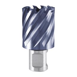 Ruko Kernbohrer HSS-TiAlN mit Weldonschaft (3/4 Zoll) Durchmesser 20 mm Schnitttiefe 30 mm (108220F)