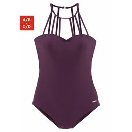 Bruno Banani Schwimmanzug, Rot, Gr. 40A/B, Damen, Badeanz&uuml;ge, Material: Polyamid, Elasthan