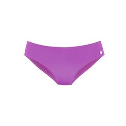 Lascana Damen Bikini-Slip, Lila, Gr. 44, Bikinihosen, Material: Polyamid