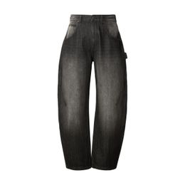 Urban Classics Herren Comfort-fit-Jeans "Urban Classics Heavy Baloon Jeans"mid deep grau marble washed, Gr. 36, unifarben, 100% Baumwolle, Jeans