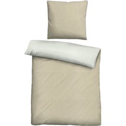 Biberna Bettw&auml;sche, Braun, Gr. 40x60 cm, Bettw&auml;sche, 100% Baumwolle