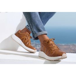 John Devin Damen Sneaker, Braun, Gr. 41, Sneakers & Schn&uuml;rer, Material: Leder