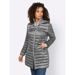 Heine Damen Steppjacke, Grau, Gr. 34, Steppjacken, Material: Polyester