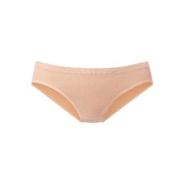Lascana Damen Slip, Braun, Gr. 36/38, Unterhosen, Material: Baumwolle