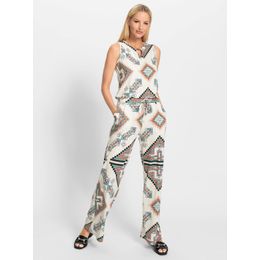 Heine Damen Jumpsuit, Natur, Gr. 34, Overalls, Material: Viskose