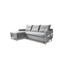 Miuform Ecksofa mit Schlaffunktion Stylish Stan grau Ma&szlig;e (cm): B: 224 H: 90 &raquo; M&ouml;bel Kraft
