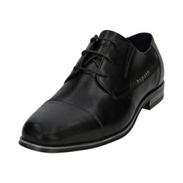 Bugatti Herren Schn&uuml;rschuh, Gr. 43, schwarz, Leder, festlich, Schuhe, modisch und eleganter Business-Schuh, Festtagsschuh