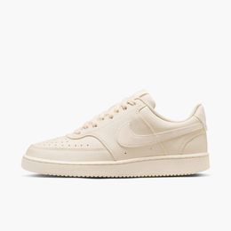 Nike Sportswear Damen Sneaker "Court Vision Low SE", Gr. 43chalk, chalk, summit wei&szlig;, Synthetik, Schuhe, Design auf den Spuren des Air Force 1