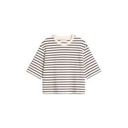 Marc O'Polo MARC O'POLO Damen T-Shirt "aus Light Sweat", schwarz-wei&szlig;, Basic, Gr. XL, gestreift, Obermaterial: 100% Baumwolle, Shirts