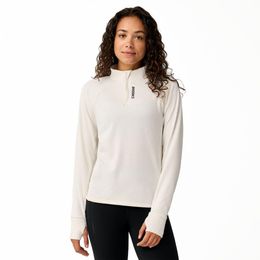Brooks Momentum Thermal 1/4 Zip Bekleidung Damen wei&szlig;