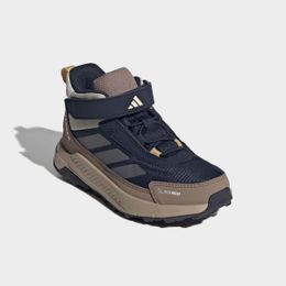 adidas terrex Kinder Wanderschuh "ANYLANDER MID CLIMAPROOF KIDS", Gr. 33legend ink, grau five, khaki six, Synthetik, Textil, Schuhe, wasserdicht, mit