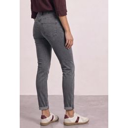 Street One Damen Comfort-fit-Jeanssteel grau wash, Gr. 32, unifarben, Jeans, 82% Baumwolle, 15% Polyester, 3% Elasthan, Jeans, Middle Waist