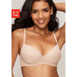 Lascana Schalen-BH, Braun, Gr. 70E, Damen, BHs, Material: Polyamid, Elasthan
