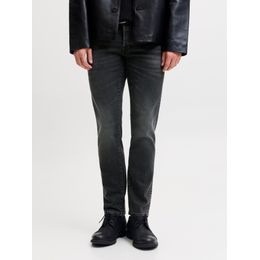 Jack & Jones JACK & JONES Herren Slim-fit-Jeans "JJIGLENN &ndash; Jeans mit Stretch, niedriger Leibh&ouml;he und Taschen"schwarz denim washed, Gr. 30, Abriebeffekte,