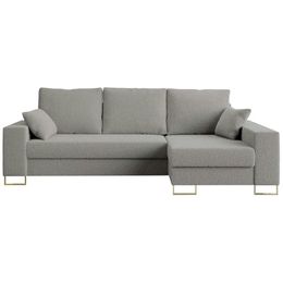 M&ouml;bel Kraft Ecksofa mit Schlaffunktion Dorain grau Ma&szlig;e (cm): B: 242 H: 85 &raquo; M&ouml;bel Kraft