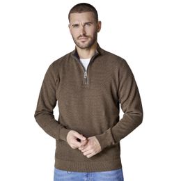 Casamoda Herren Troyer "Casamoda Stricktroyer uni"walnuss, Gr. 4XL, 100% Baumwolle, Pullover