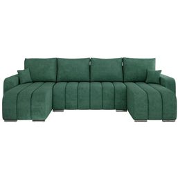 M&ouml;bel Kraft Wohnlandschaft mit Schlaffunktion Kirasso t&uuml;rkis/petrol Ma&szlig;e (cm): B: 320 H: 86 &raquo; M&ouml;bel Kraft