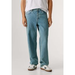 Pepe Jeans Herren Relax-fit-Jeans "relaxed fit jeans LOOSE TAPERED JEANS HELIX STRIPED", blau, Gr. 29, 100% Baumwolle, Jeans