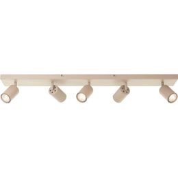 Brilliant Deckenstrahler "Jello", 5, H: 12,5cm, 1 Stk.champagnerfarben, K&uuml;che, Leuchten, GU10 LED inkl., 350 lm, 3000 K, schwenkbar, Metall,