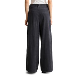 Marc O'Polo Damen Cordhose, grau, Gr. L, MARC O'POLO DENIM, Cord, Obermaterial: 100% Baumwolle, Hosen, Bundfalten, wide aus Organic Cotton