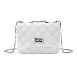 Lascana Damen Umh&auml;ngetasche, Wei&szlig;, Abendtaschen, Material: Leder