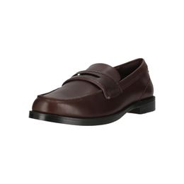 Clarks Damen Slipper "Straven Edge", Gr. 42dunkelbraun, Leder, Schuhe, mit d&auml;mpfender Sohle