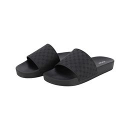 JOOP! JOOP Herren Badepantolette "stampa fine oceano sandal fd", Gr. 44schwarz, Gummi, Schuhe, Sommerschuh, Strandschuh, Urlaubsschuh mit Muster