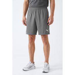 Puma Herren Trainingsshorts "TEAMRISE SHORT", grau, Gr. XL, unifarben, Netz, Obermaterial: 100% Polyester, Hosen, atmungsaktives Material, mit