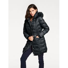 Heine Damen Steppjacke, Schwarz, Gr. 44, Winterjacken, Material: Polyamid. F&uuml;llung: Polyester. Fellimitat: Polyacryl
